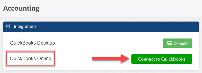 QuickBooks Online Integration